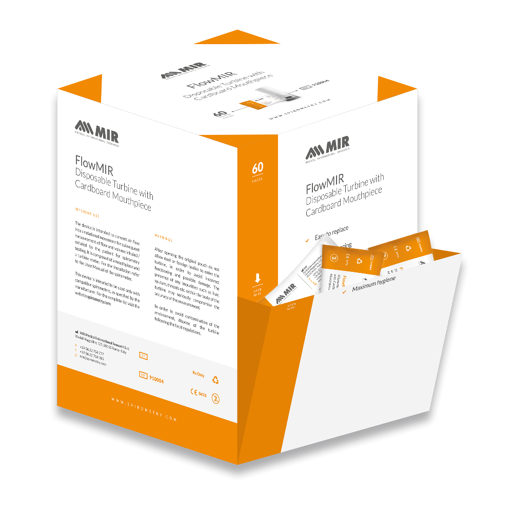 MIR- FlowMIR Disposable Turbine w/ Mouthpiece - 910004 – Booth Medical ...