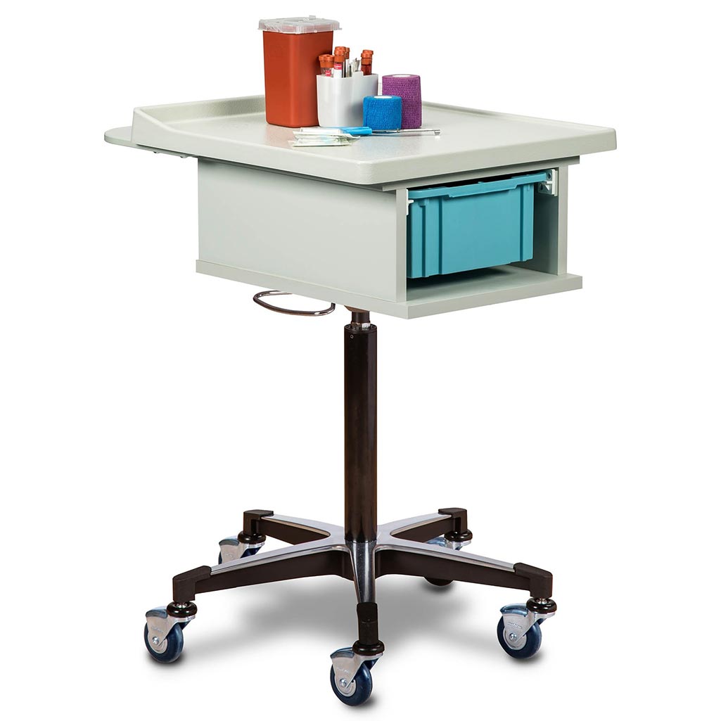 Clinton 67100 Mobile One-Bin Phlebotomy Cart