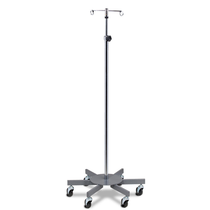 Clinton IV-33 6-Leg, 2-Hook Infusion Pump Stand