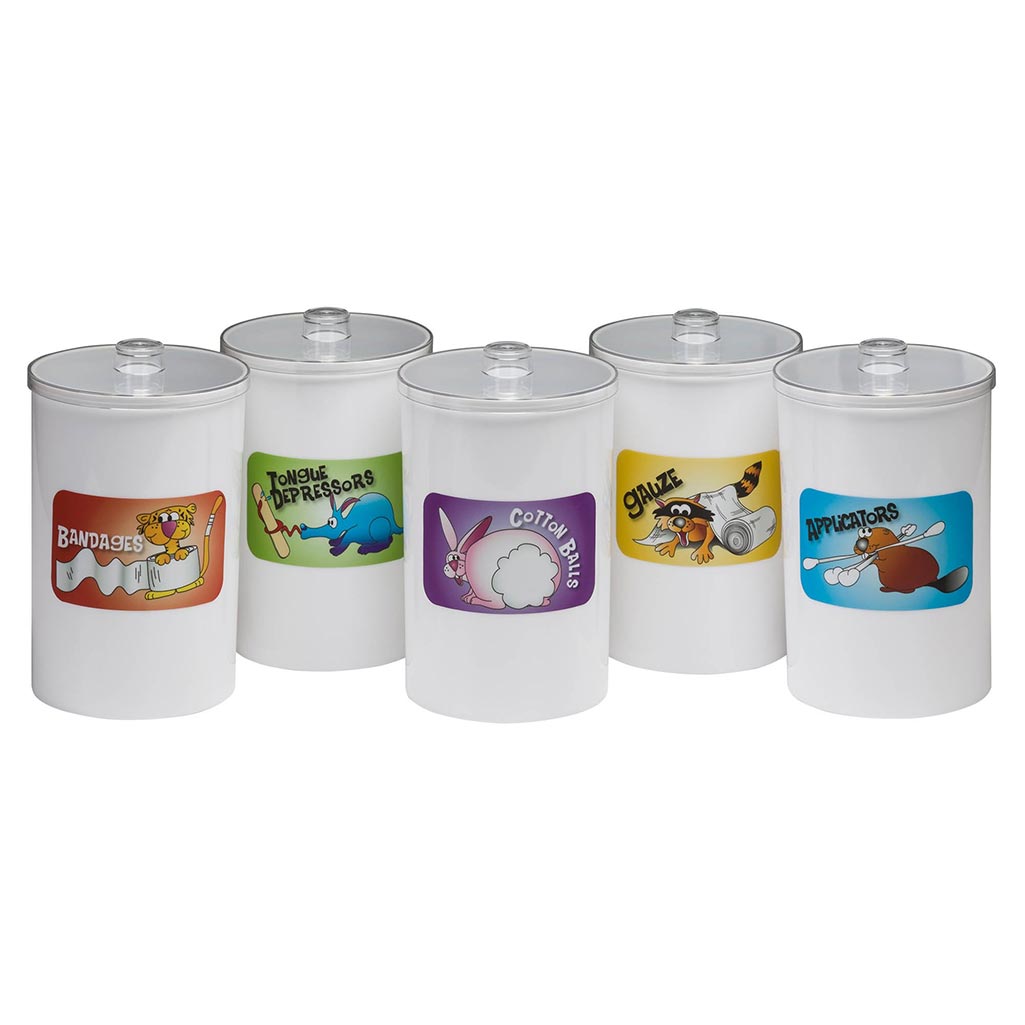 Clinton T-66 Opaque Plastic Animal Pals Sundry Jars