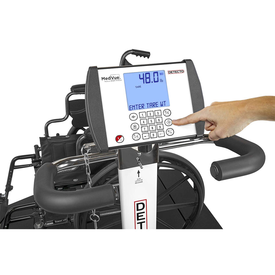 Detecto Model 6550 Portable Folding Wheelchair Scale