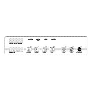 Midmark Autoclave Display Overlay Part: 061-0531-00/MIP097