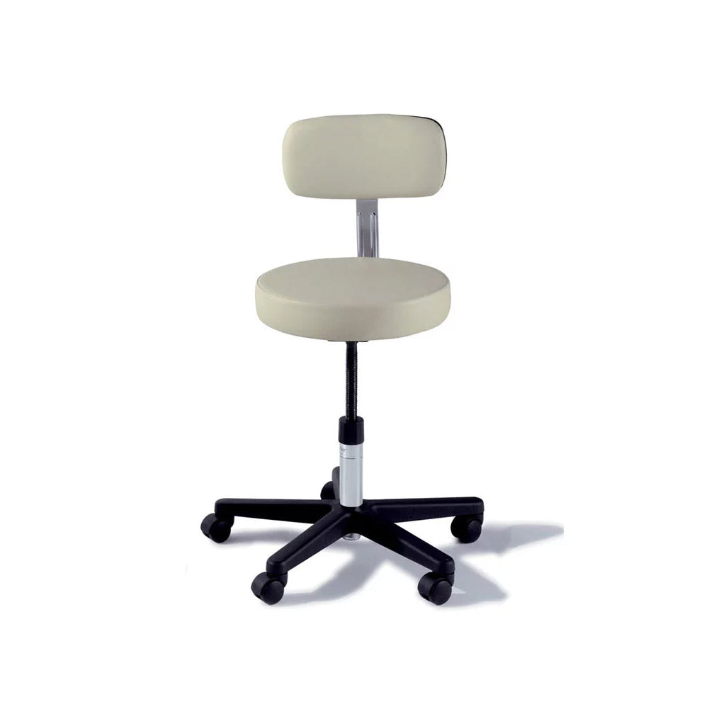 Midmark 271 Manual Adjustable Stool w/ Backrest