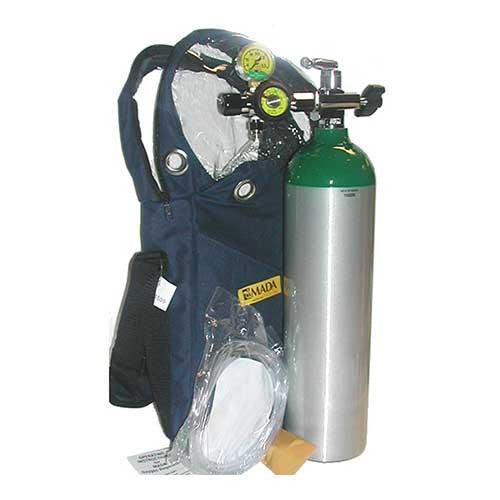 Mada D Oxy-Uni-Pak Portable Oxygen Kit-1515A-15E - Boothmed