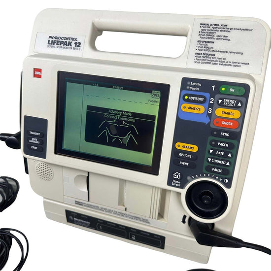 Physio-Control Lifepak12, Defibrillator, 3 Lead, Pre-Owned