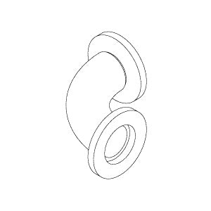 Vacuum Radius Elbow 100S Sterilizer/Washer Part:RXF079