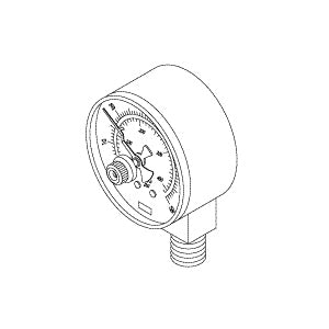 Pressure Gauge/ Tuttnauer Midmark Autoclaves Part: RPG693